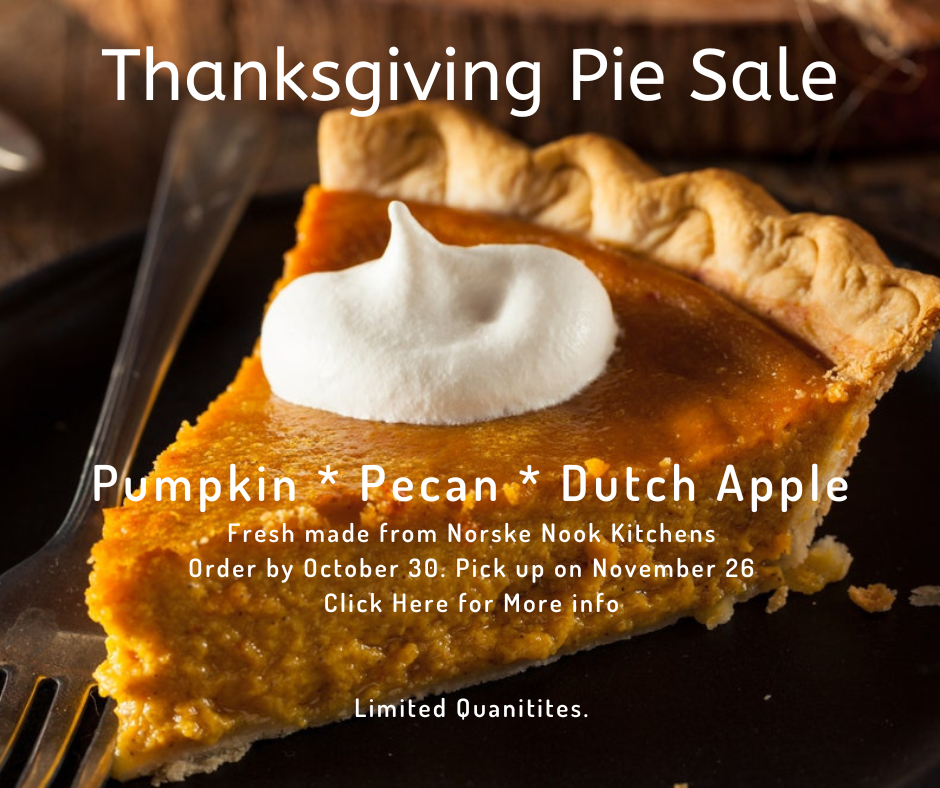 Thanksgiving Pie Sale! - Cornerstone Lutheran Church